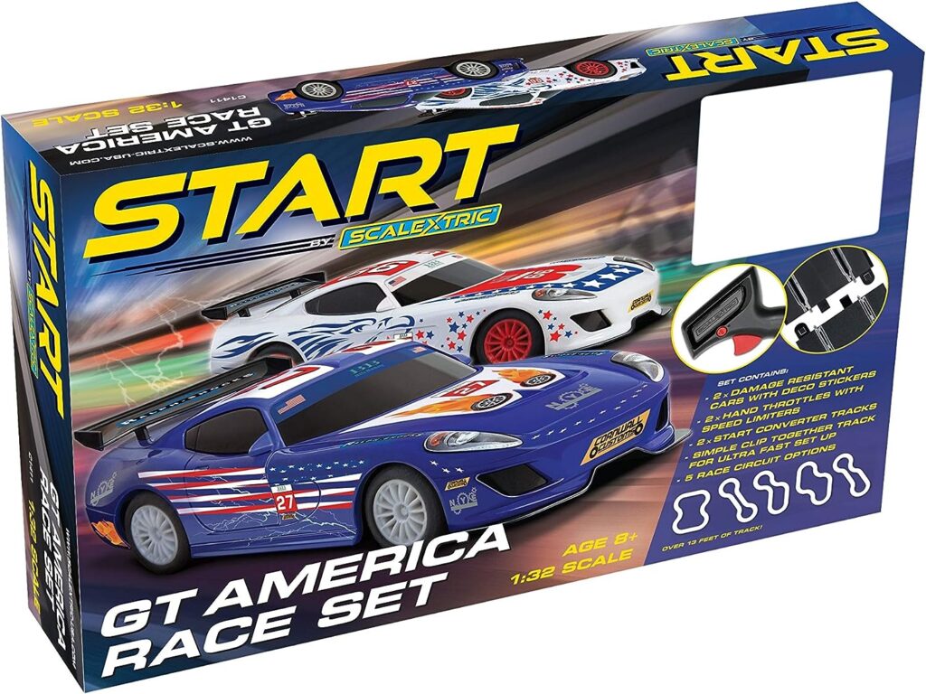 Scalextric Start GT America 1:32 Slot Car Race Track Set C1411T Review